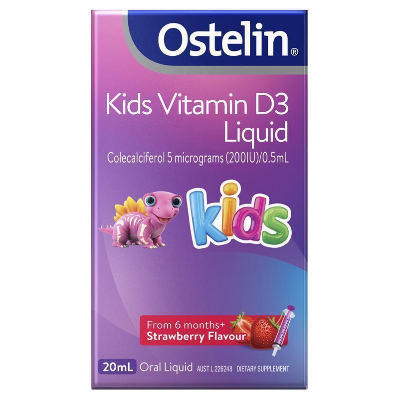 Ostelin Kids Vitamin D Liquid - D3 for Childrens Bone Health & Immune ...