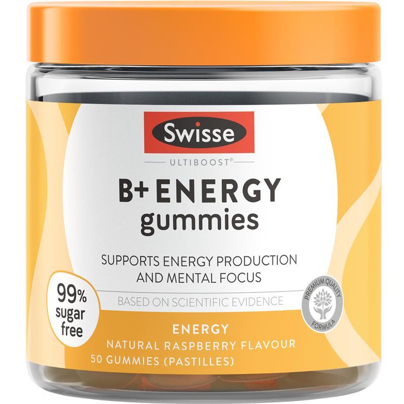 Swisse B+ Energy Gummies 50 Pack | Australia Supplement Warehouse