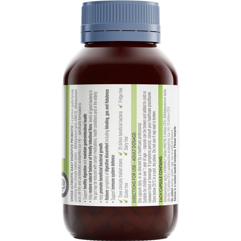 Swisse Ultibiotic Daily Digestive Probiotic | Australia Supplement ...