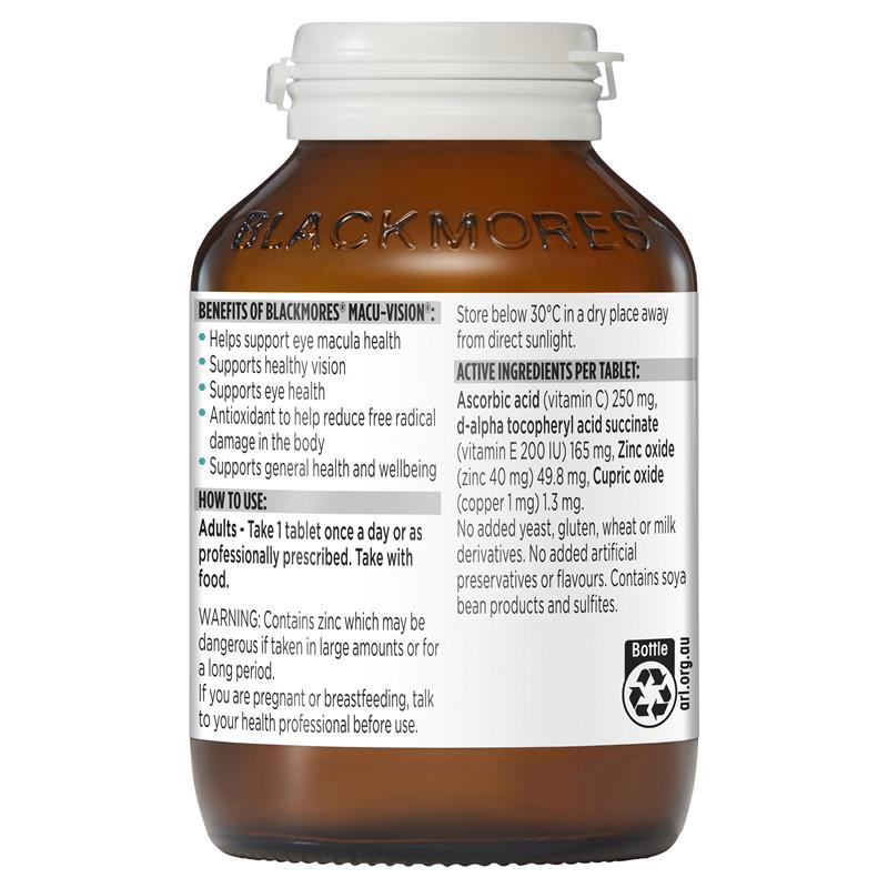 Blackmores Macu Vision Eye Care Vitamin | Australia Supplement Warehouse