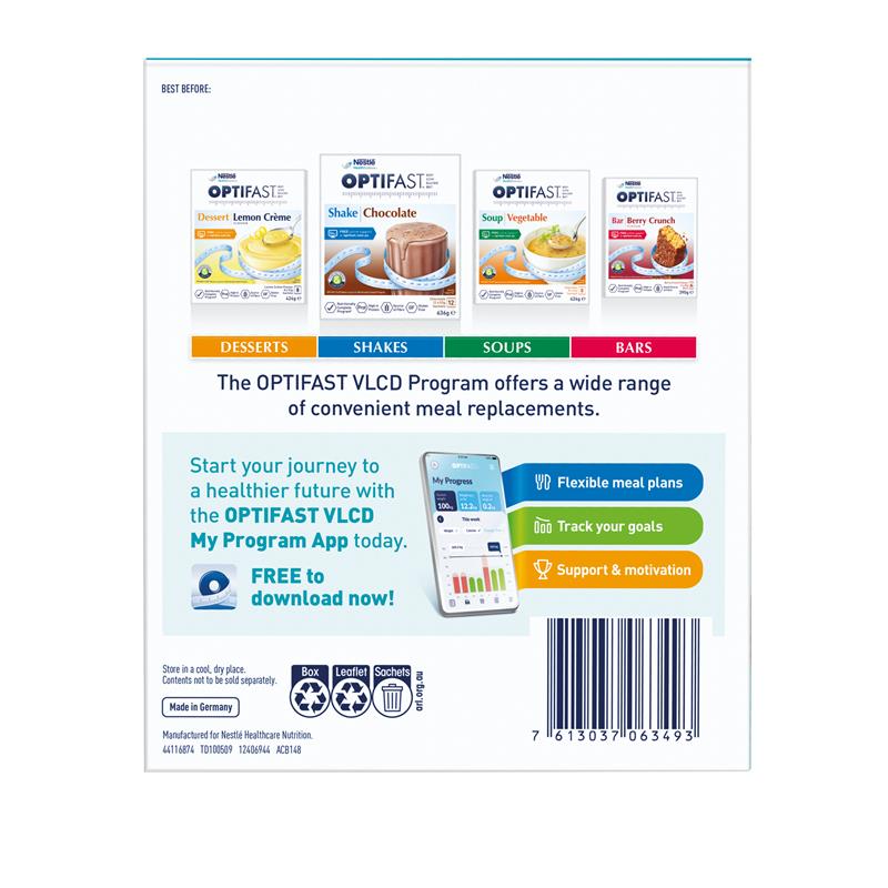 Optifast Protein Plus Shake Chocolate 63g x 10 Sachets | Australia ...