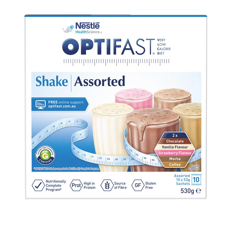 Optifast VLCD Shake Assorted Pack 10 x 53g | Australia Supplement Warehouse