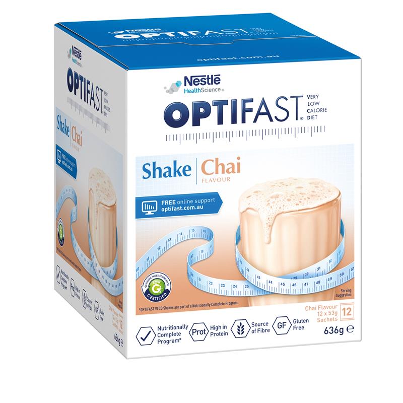 Optifast VLCD Shake Chai 12 x 53g | Australia Supplement Warehouse