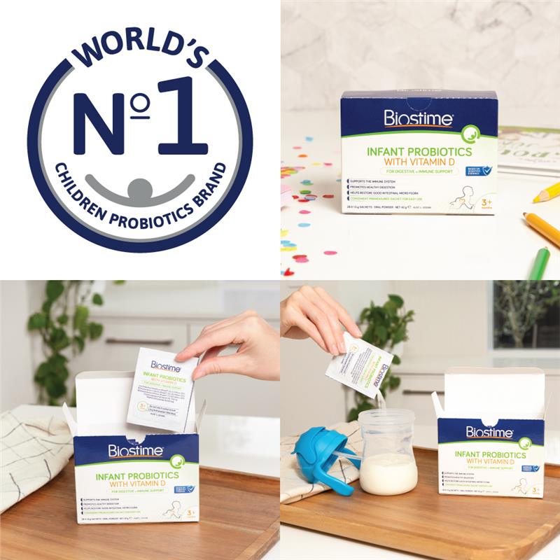 Biostime Infant Probiotic with Vitamin D 28 Pack | Australia Supplement ...