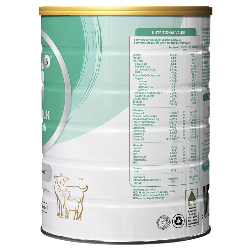 Oli6 Stage 4 Dairy Goat Milk Drink Junior 800g | Australia Supplement Warehouse