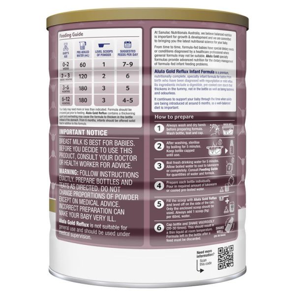 S26 Alula Gold Reflux Premium Infant Formula 0-12 Months | Australia ...