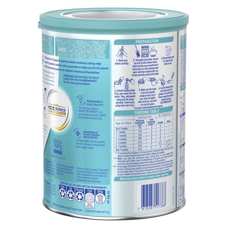Nestle NAN OptiPRO 1 Premium Starter Baby Infant | Australia Supplement ...
