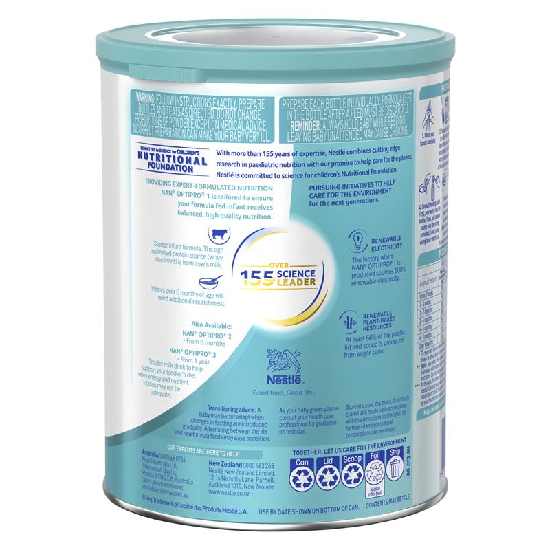 Nestle NAN OptiPRO 1 Premium Starter Baby Infant | Australia Supplement ...
