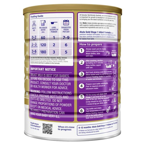S26 Gold Alula Stage 1 Newborn Premium Infant Formula 0-6 Months ...