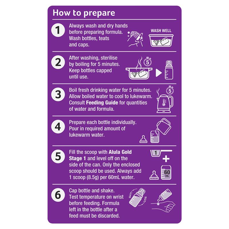 S26 Gold Alula Stage 1 Newborn Premium Infant Formula 0-6 Months ...