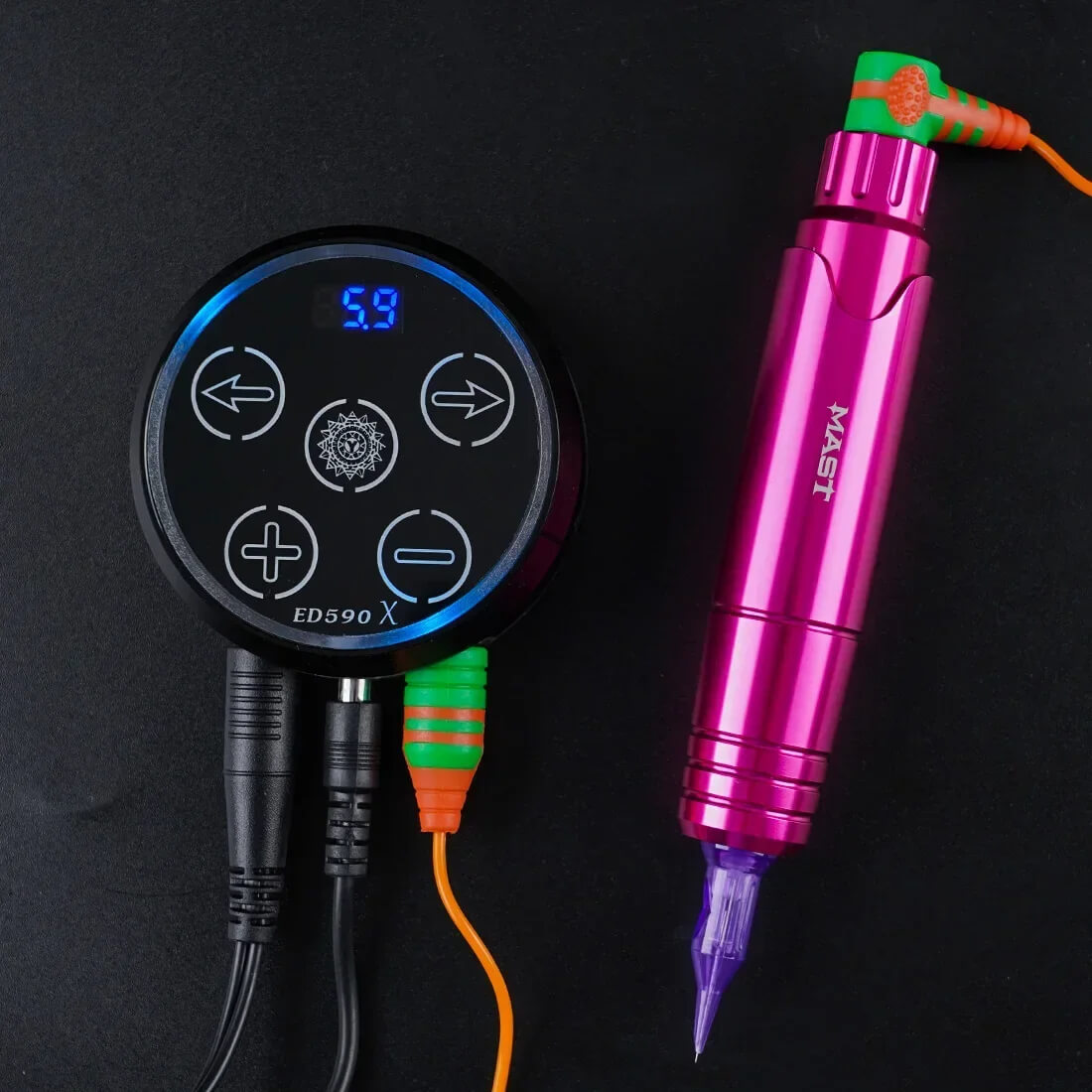 Mast Tattoo P10 Machine Pen Permanent Kit with LED Display Power Supply ...