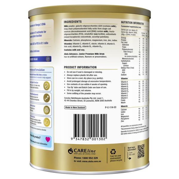 Alula Advance+ Stage 4 Junior Milk Drink 3 Years+ | Australia ...
